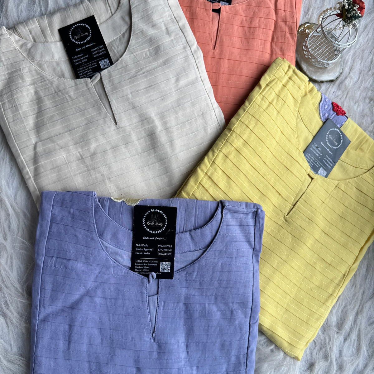 “SIMRAN” Mul Cotton Embroidery Dress – Kurti Swag