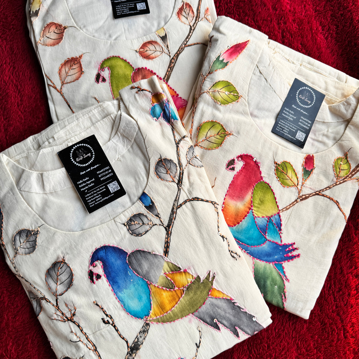 “CHIDYA” Pure Long Summer Kurta🧿🦜 – Kurti Swag
